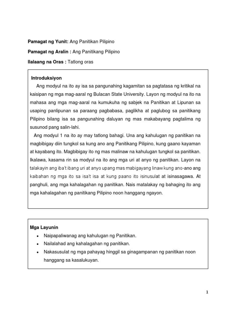 Pamagat NG Yunit: Ang Panitikan Pilipino Pamagat NG Aralin: Ang ...