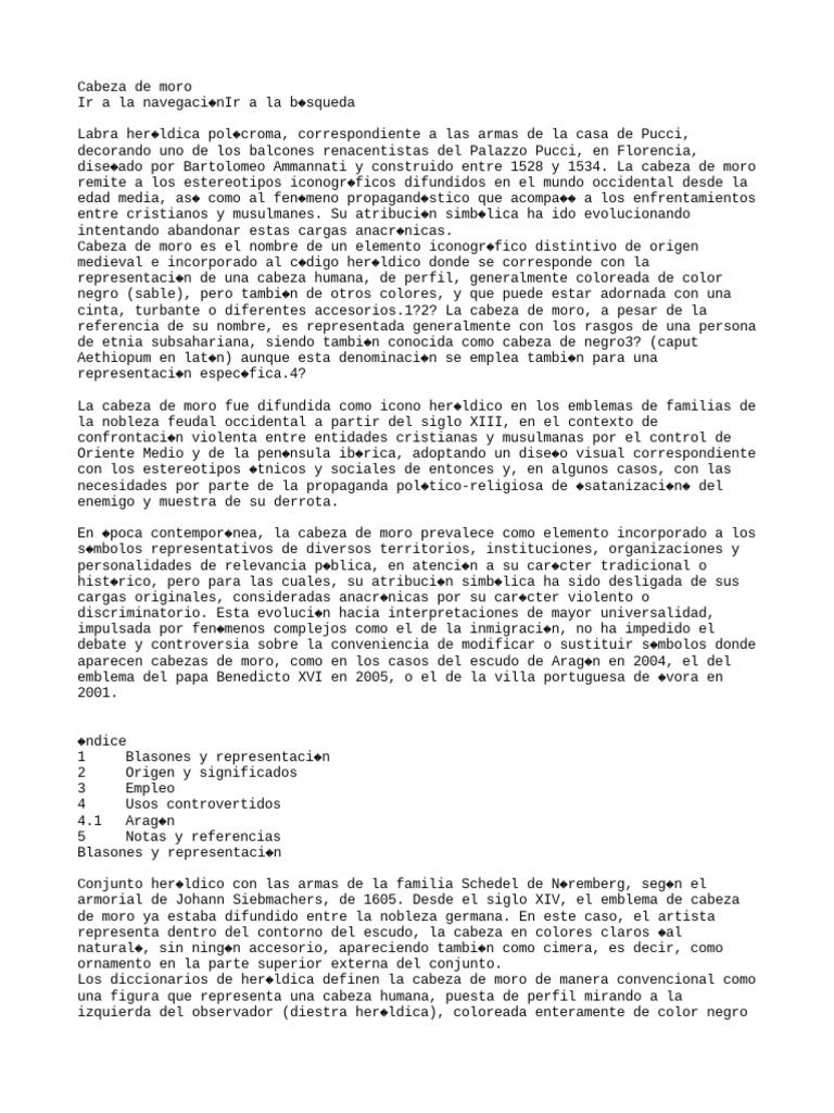 33 - Cabeza de Moro | Descargar gratis PDF | Heráldica | Los símbolos