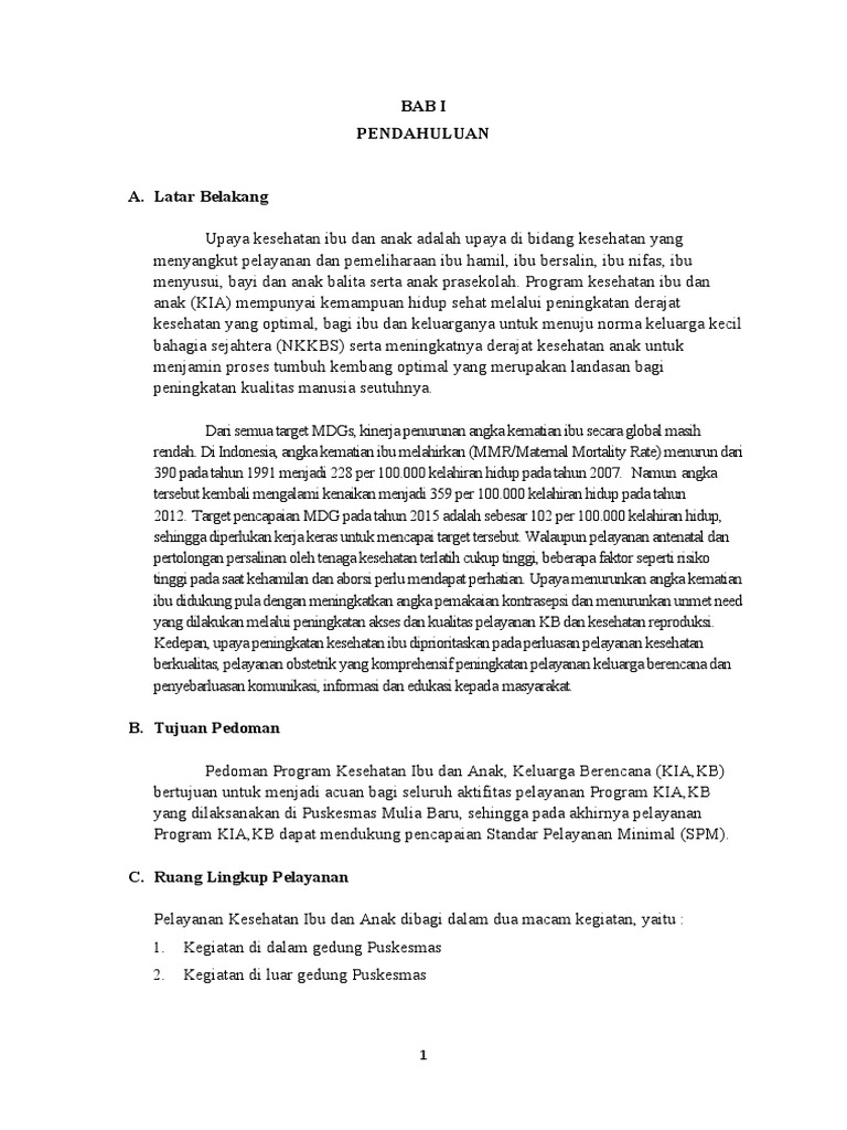 Pedoman Layanan Klinis Ruang Kia 2022 | PDF