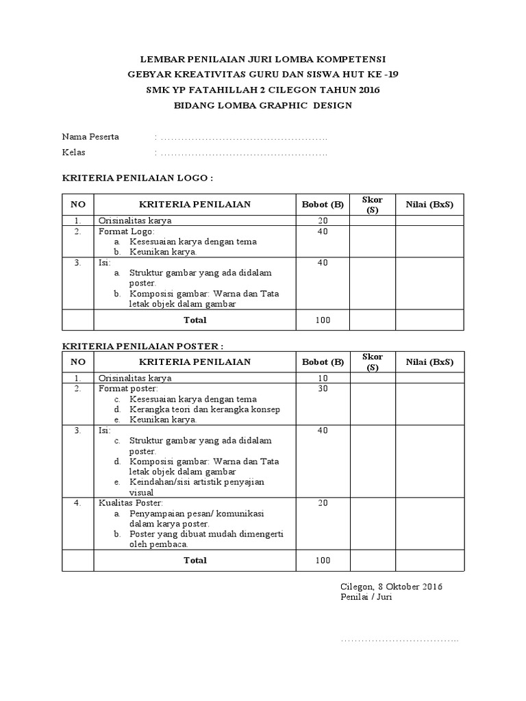 Format Nilai DESIGN GRAFIS | PDF