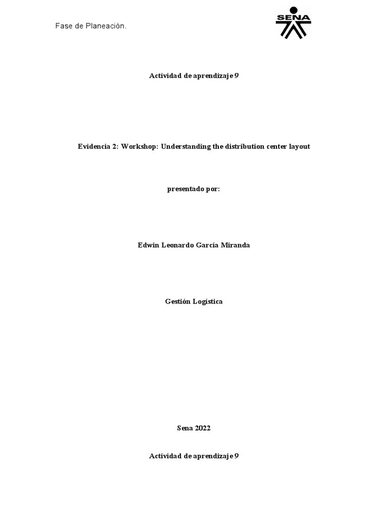 Distribution Center Layout Workshop | PDF | Warehouse | Business Process