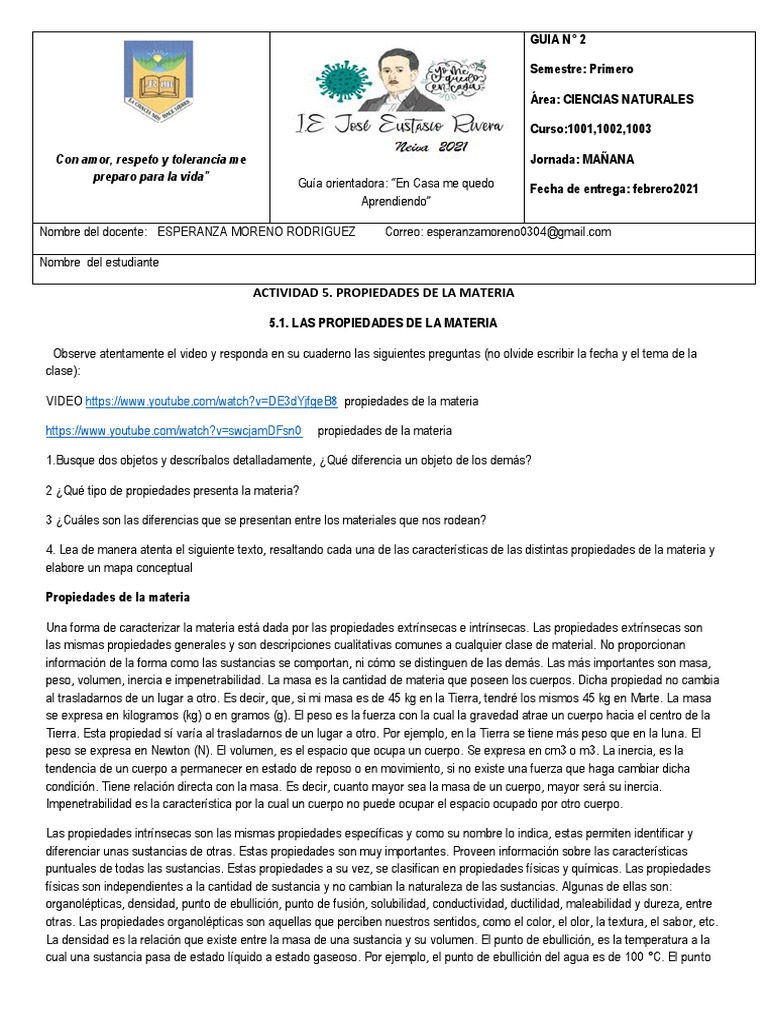 Propiedades de la Materia | PDF | Protón | Átomos