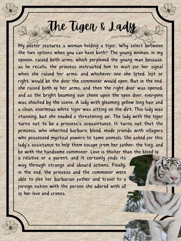 The Lady and The Tiger | PDF