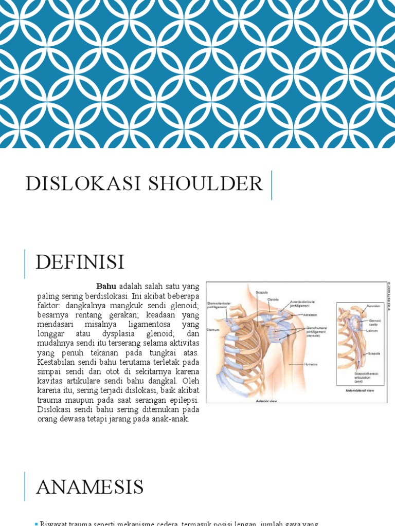 Dislokasi Bahu: Penyebab & Diagnosis | PDF | Sains & Matematika | Sejarah
