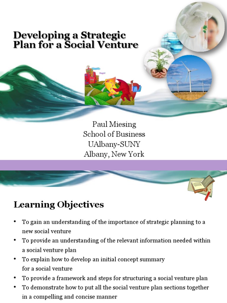 Resources Proposition A Strategic Plan for Developing a Social Venture ...