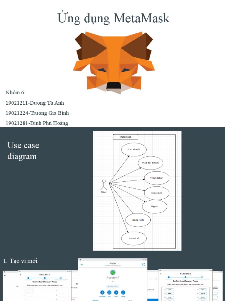 MetaMask - Nhóm 6 - INT3120 - 20 - Phát triển ứng dụng di động | PDF