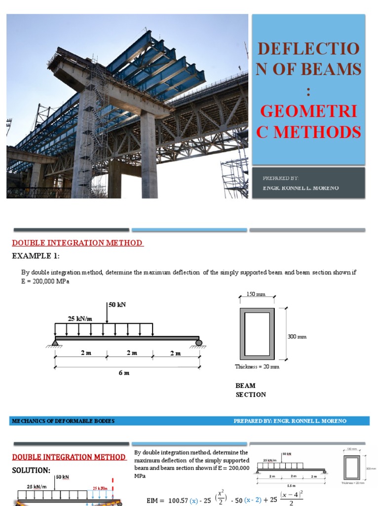 Deflection of Beams Geometric Methods | PDF | Beam (Structure) | Mechanics