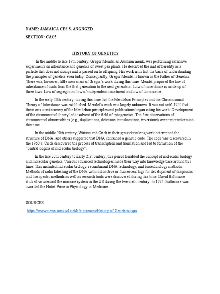 Name: Jamaica Ces S. Angnged Section: Cac5 | PDF | Science & Mathematics