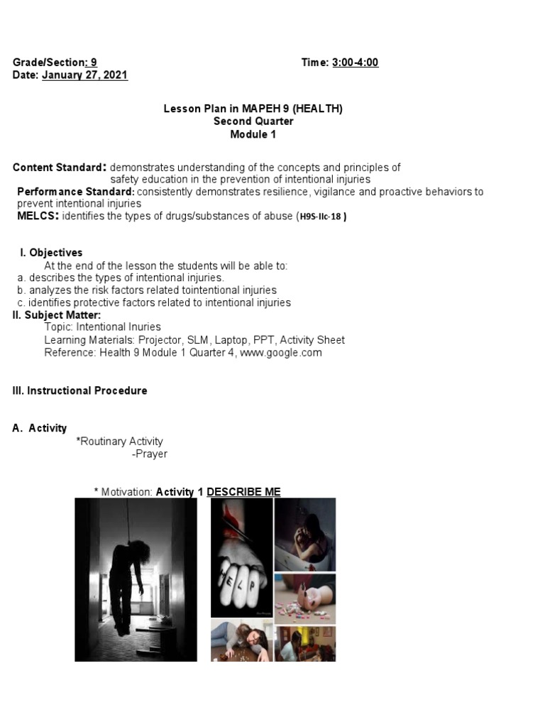 Lesson-Plan Drug of Abuse CO1 | PDF | Substance Abuse | Lesson Plan