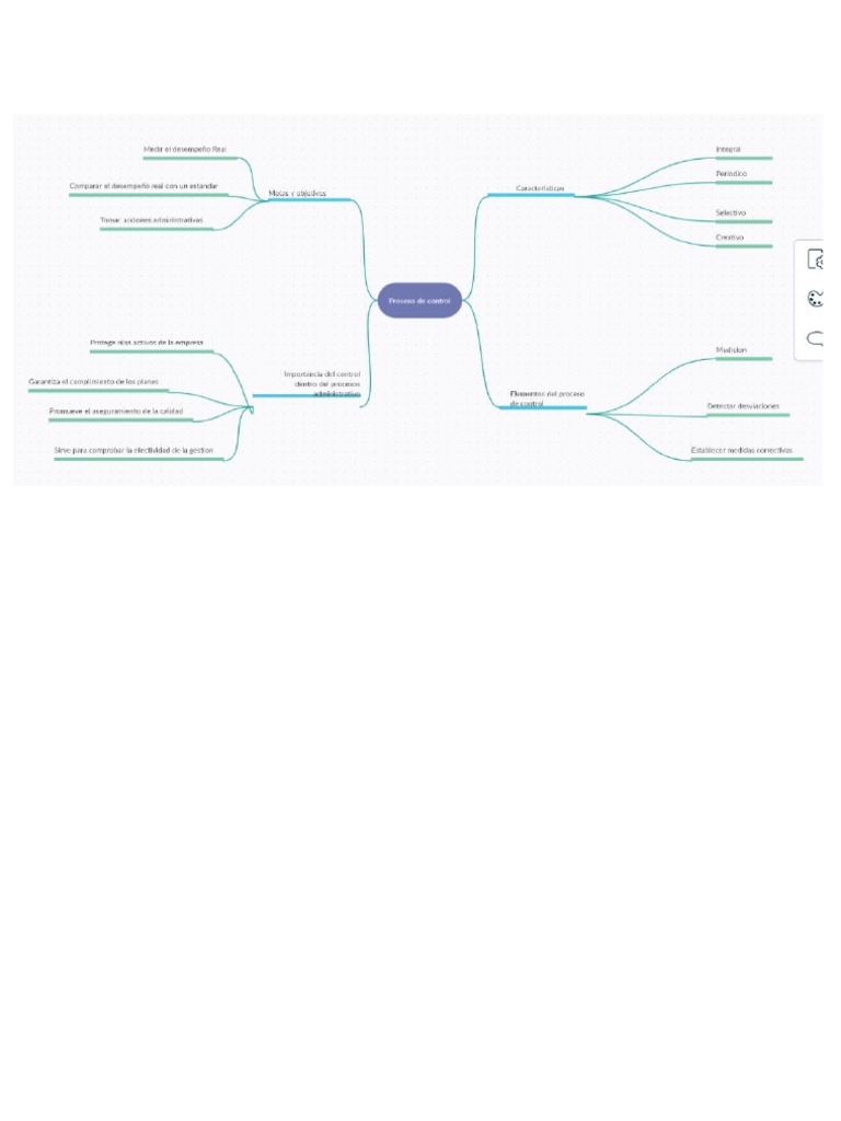 Mapa Conceptual Proceso de Control | PDF