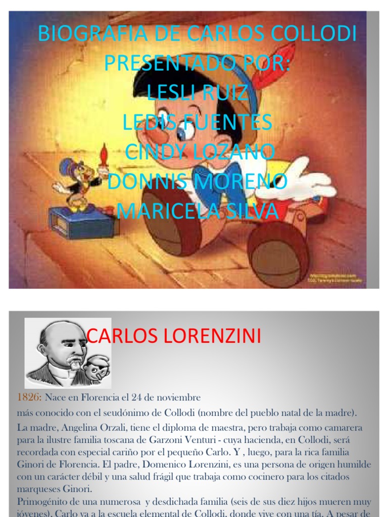 Biografia Carlos Collodi | PDF