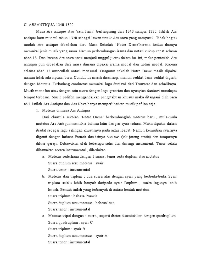 TUGAS smt4 Musik | PDF | Puisi | Klasik