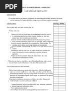 Internal Audit Checklist of Real Estate | PDF | Debits And Credits | Cheque