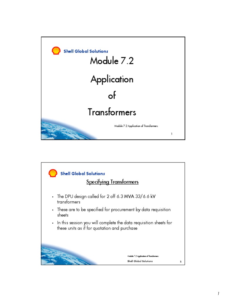 2 SESSION5 Transformers Application | PDF | Physical Quantities ...