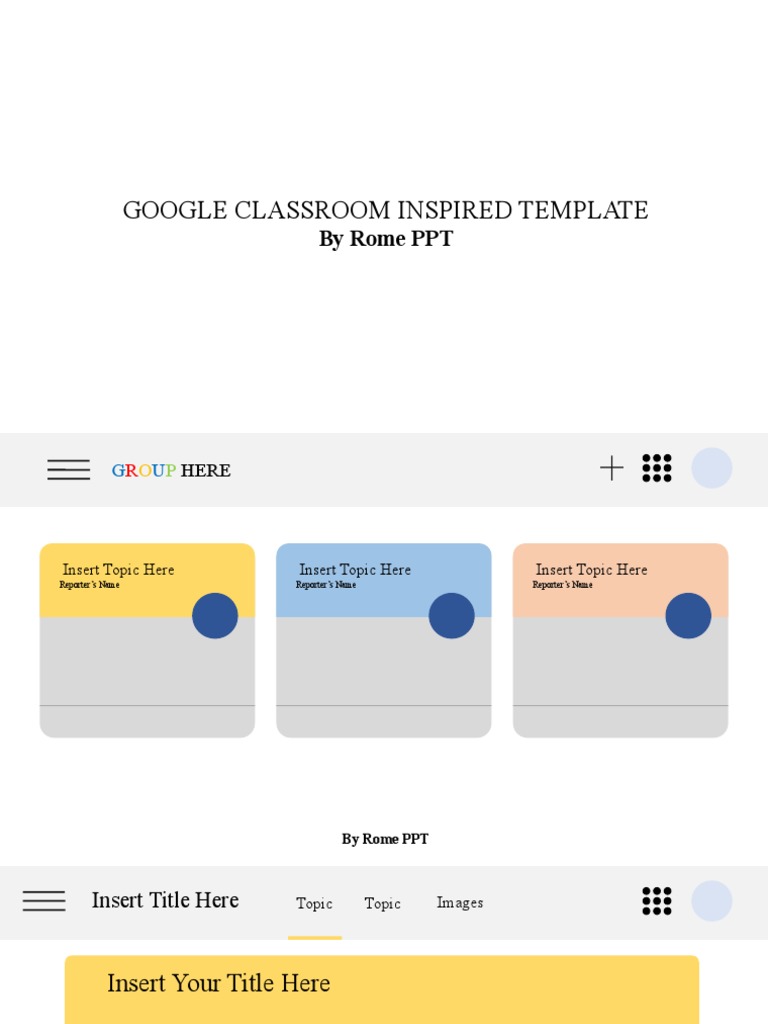 Google Classroom Template | PDF