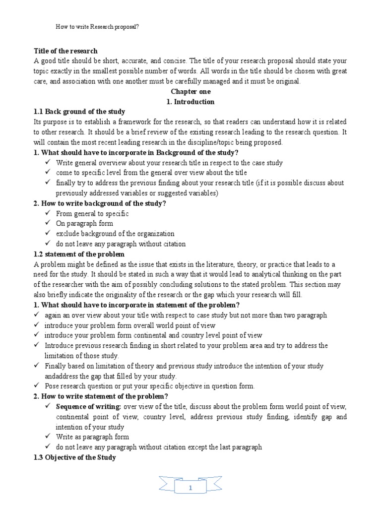 How To Write A Research Proposal New | PDF | Citation | Apa Style