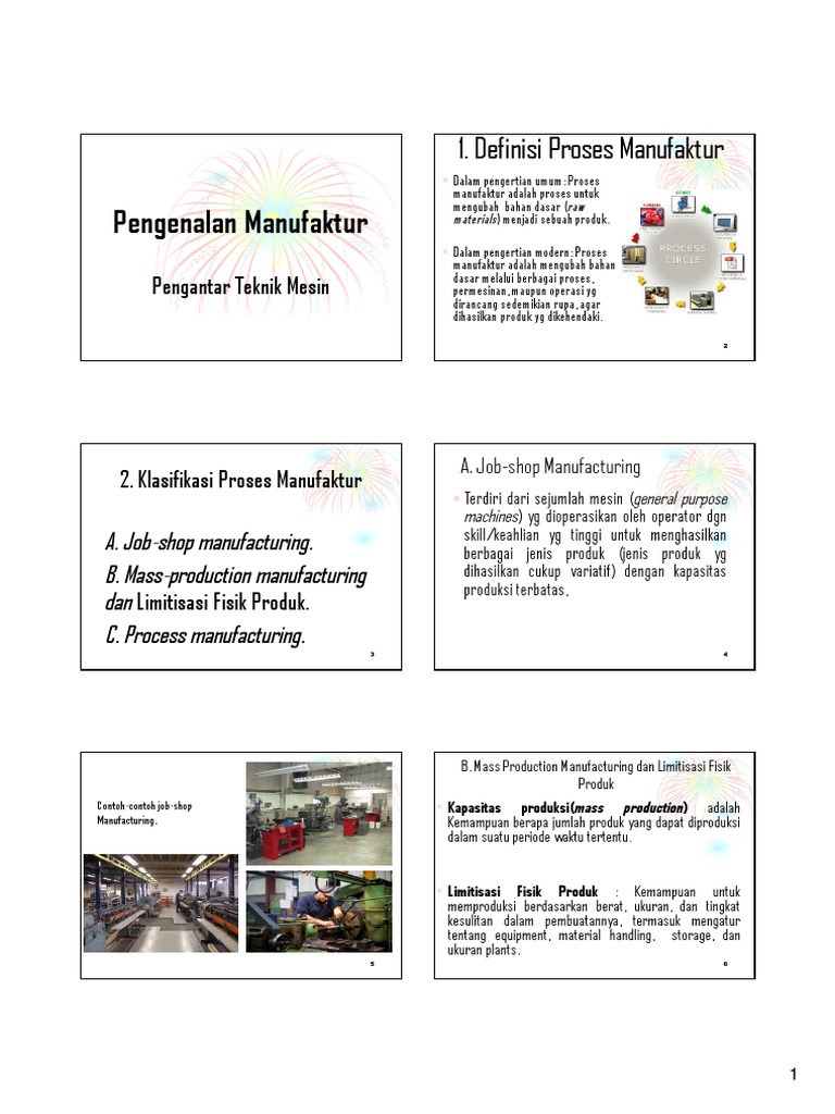 Pengenalan Manufaktur 1 - Compatibility Mode | PDF