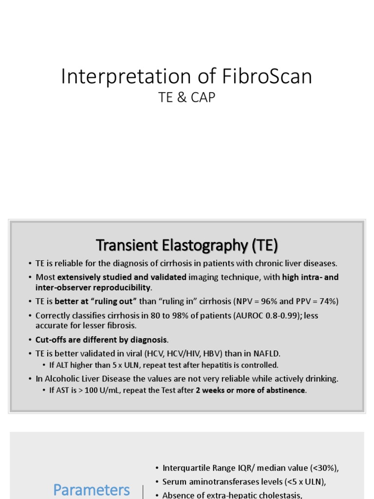 FibroScan Results Interpretation Guide | PDF | Cirrhosis | Hepatitis
