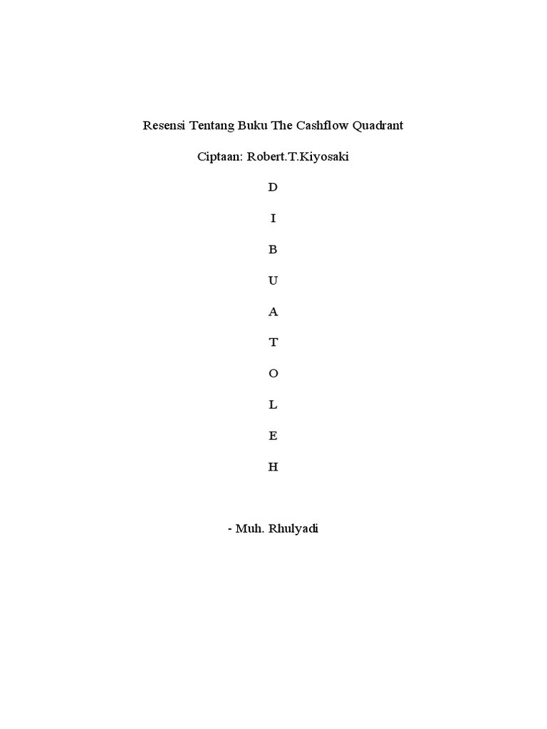 Cashflow Quadrant System | PDF