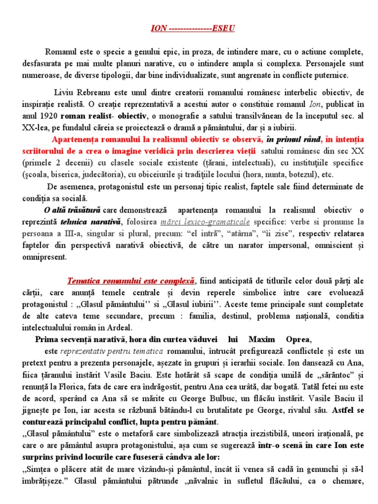 Eseu Ion | PDF