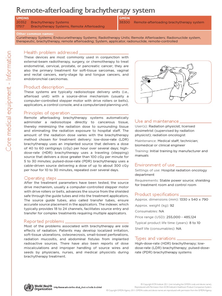 Remote Afterloading Brachytherapy | PDF | Technology & Engineering