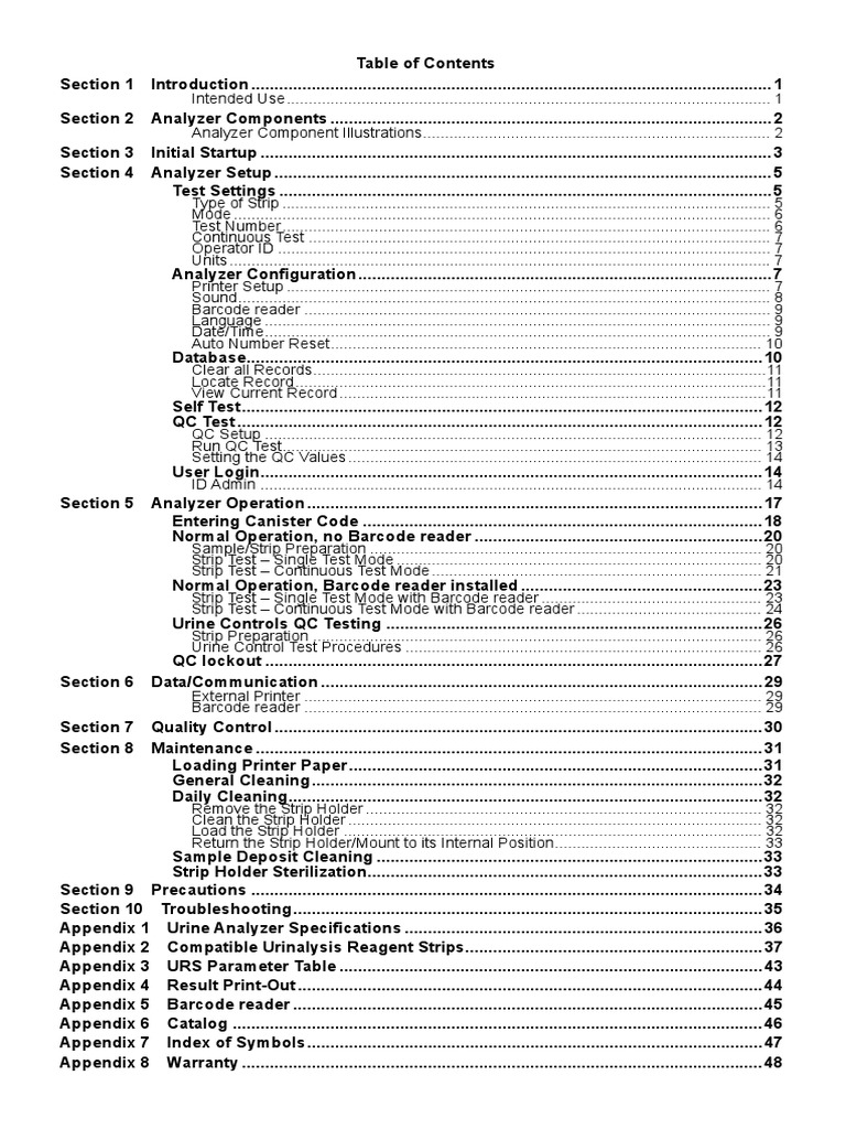 McKesson 120 Urine Analyzer QC Log | PDF | Barcode | Computing