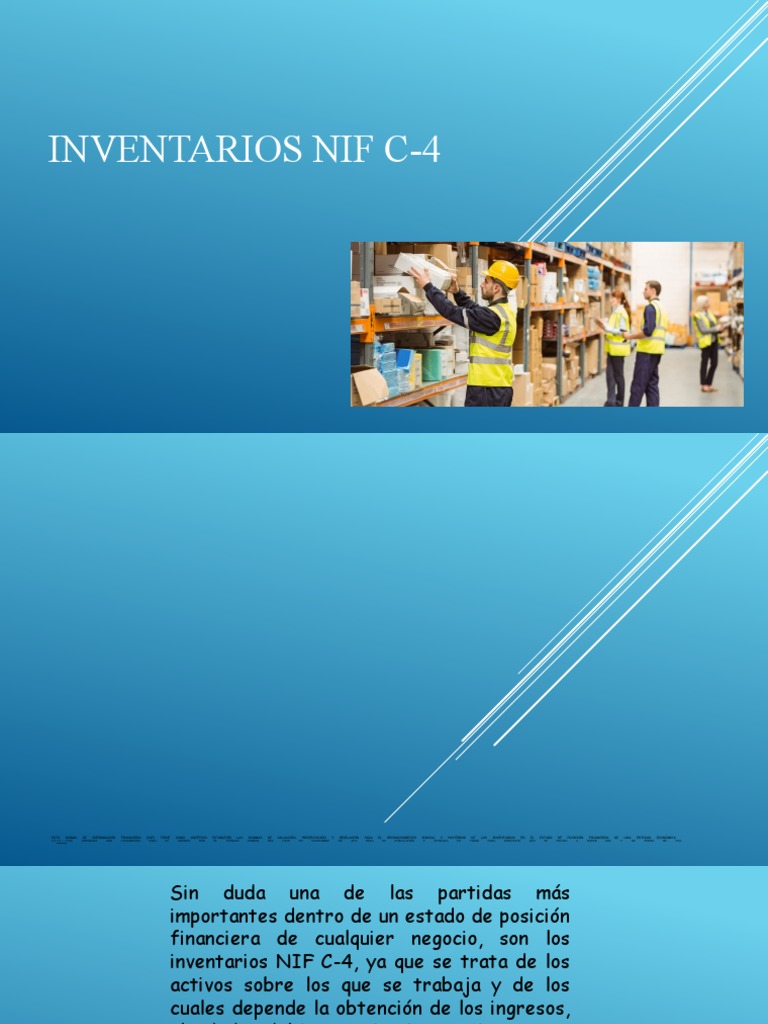 Inventarios Nif C-4 | PDF