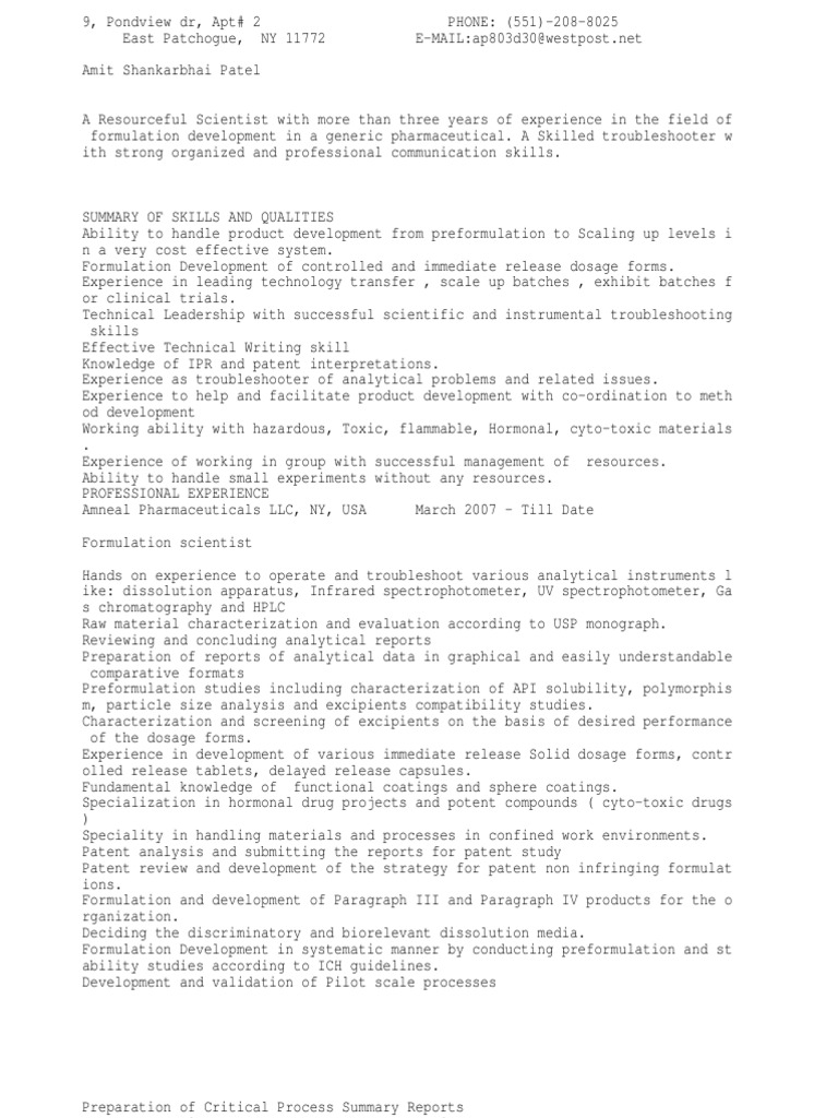 Formulation Development Expertise | PDF | Tablet (Pharmacy ...