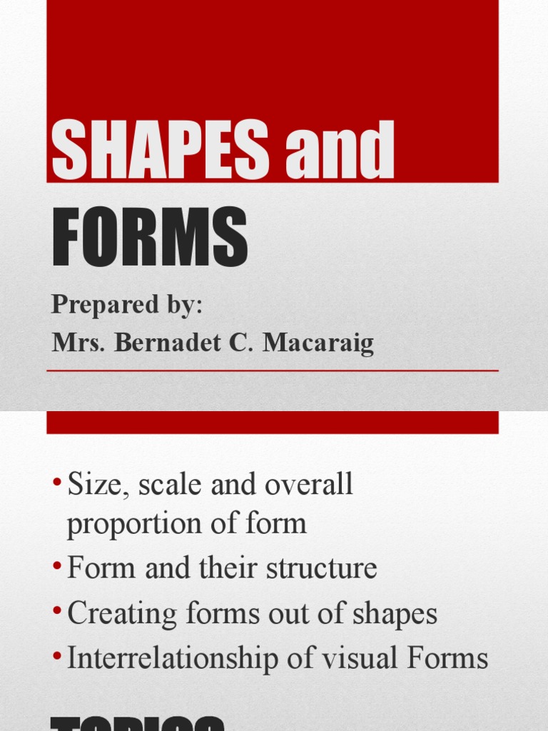 Shapes and Forms | PDF | Shape | Length