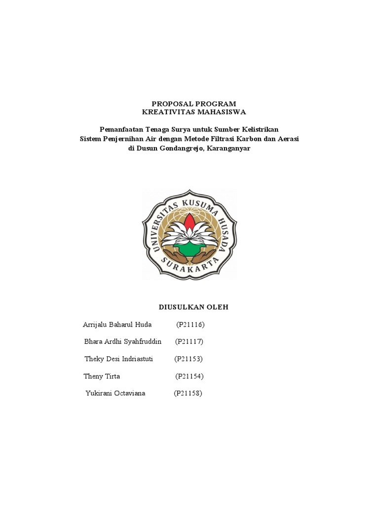 Proposal PKM Karya Inovatif p21c | PDF