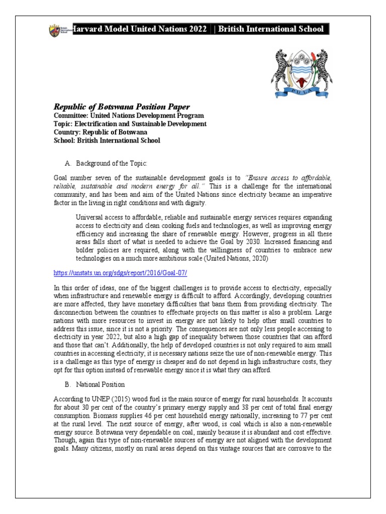 Botswana's Energy Challenges and Solutions | PDF | Energy Development ...