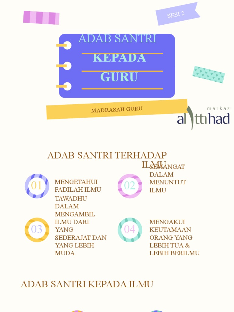 Adab Santri | PDF | Pengembangan Diri