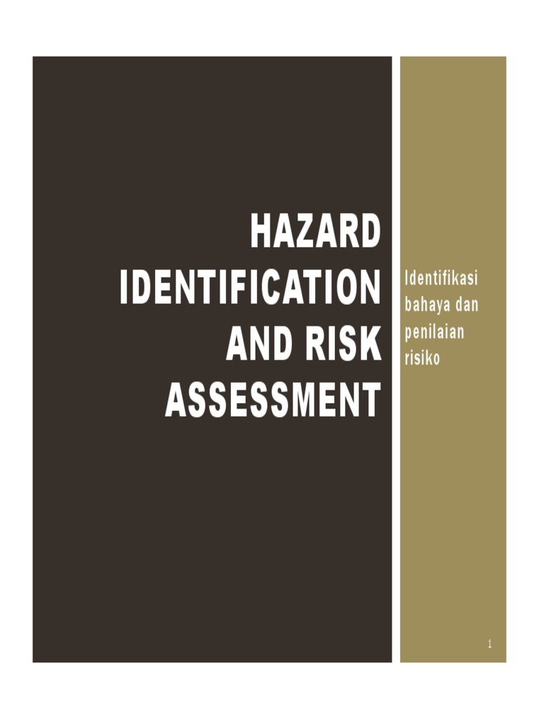 Hazard Identifikasi Risk Assesment | PDF | Occupational Safety And ...