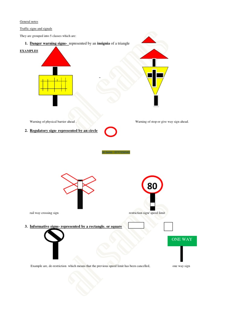 A Guide to Traffic Signs, Signals, and Road Markings: Understanding the ...