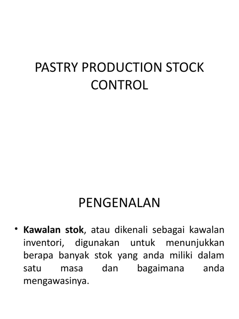 C06 Stock Control | PDF