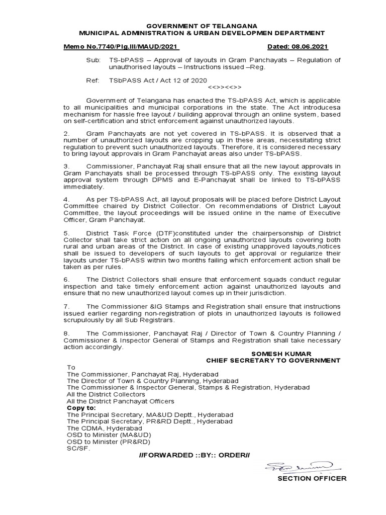 Gram Panchayat Layout Approval Guidelines | PDF | Government | Justice
