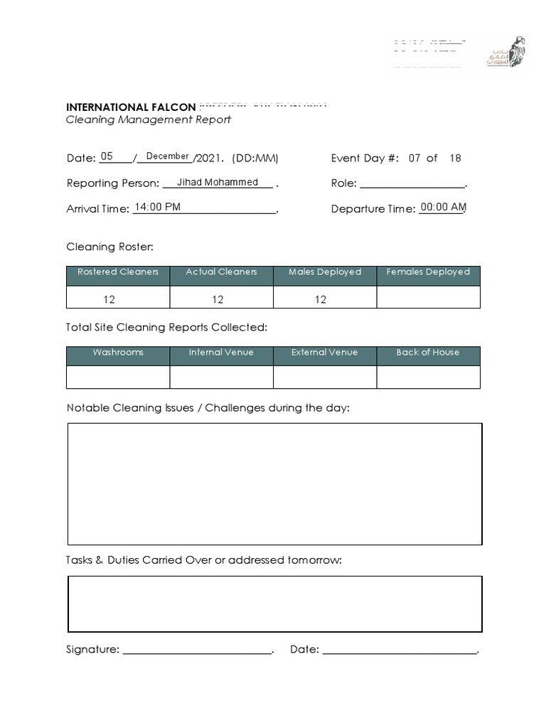 Cleaning Management Report | PDF | Business | Law