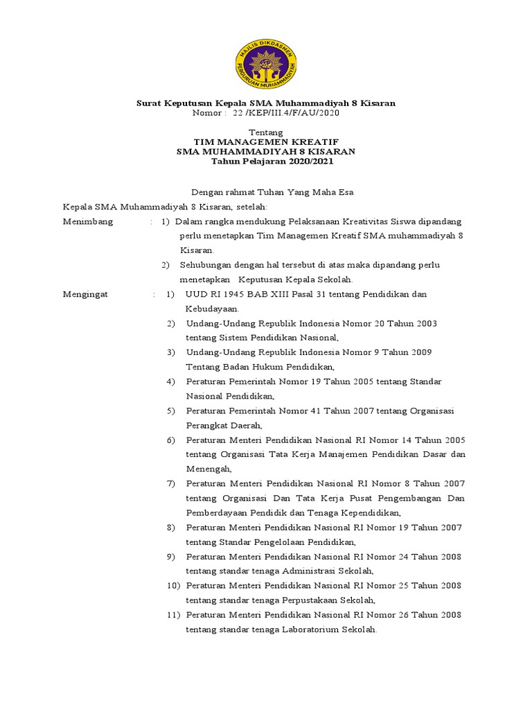 SK Tim Kreatif | PDF