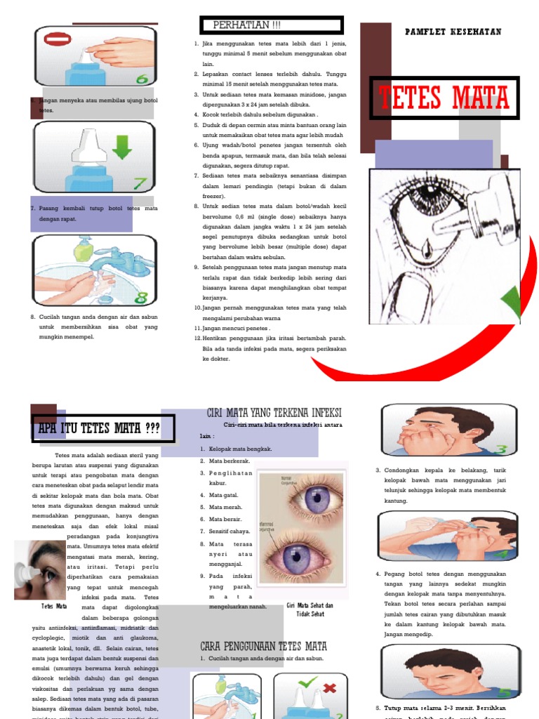 Panduan Penggunaan Tetes Mata | PDF