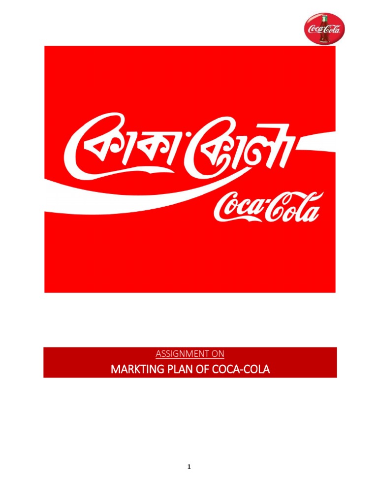 Coca-Cola Marketing Plan Report | PDF | The Coca Cola Company | Coca Cola