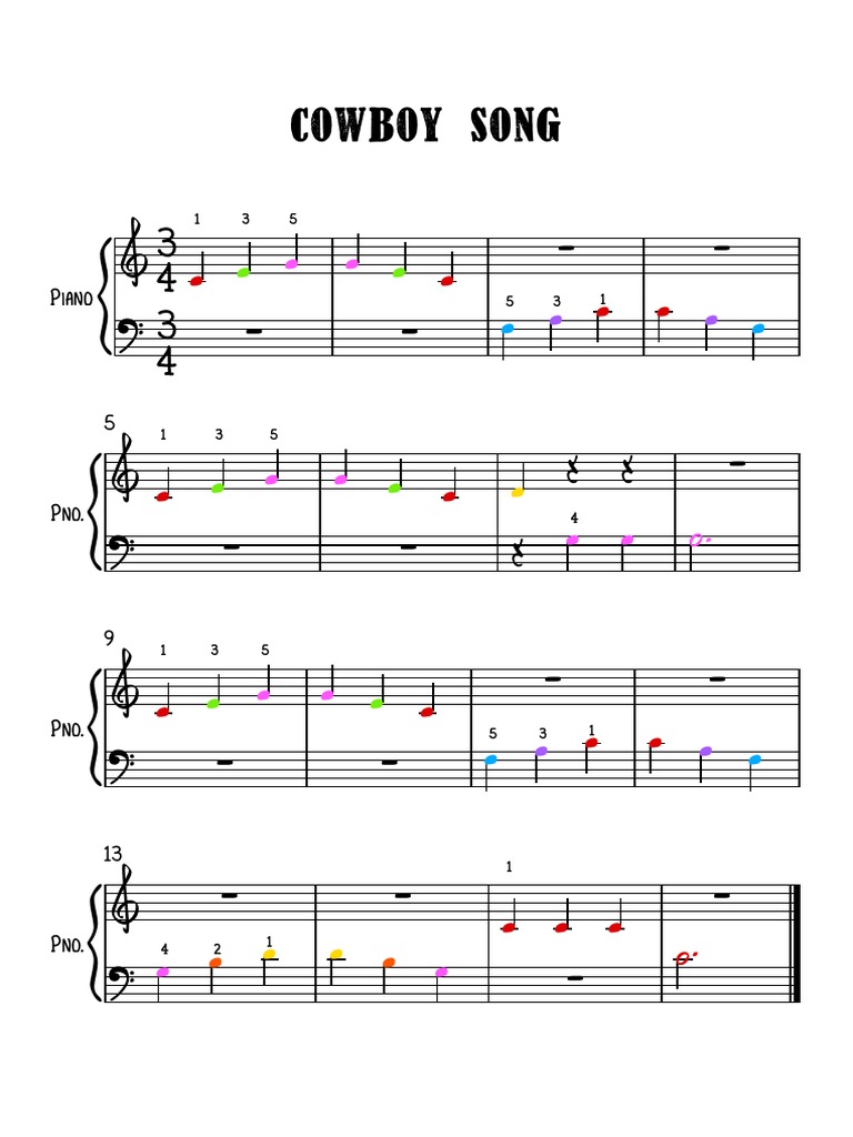 Cowboy Song - Full Score | PDF