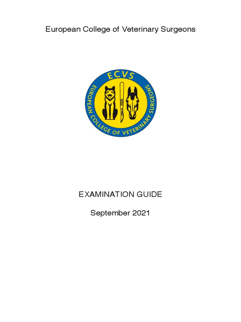 ECVS Examination Guide Sept 2021 Final | PDF | Test (Assessment ...