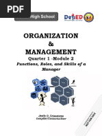 Module in Organization and Management | PDF | Organizational Behavior ...