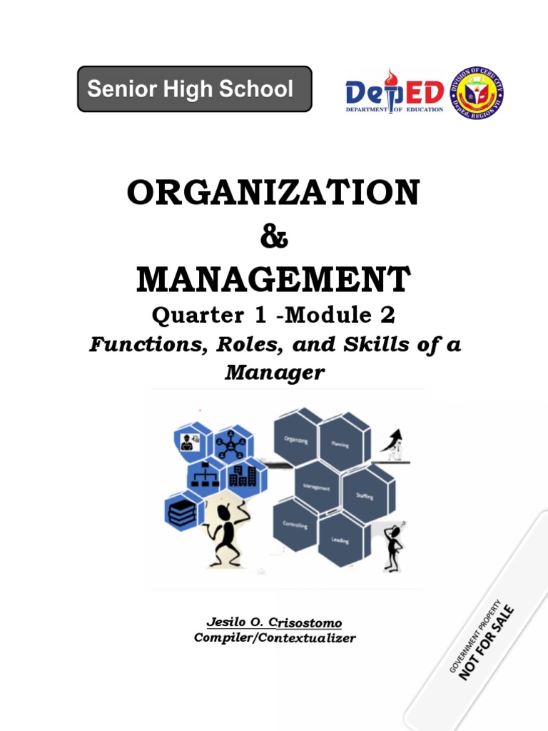 Organization and Management M2 | PDF | Leadership | Goal