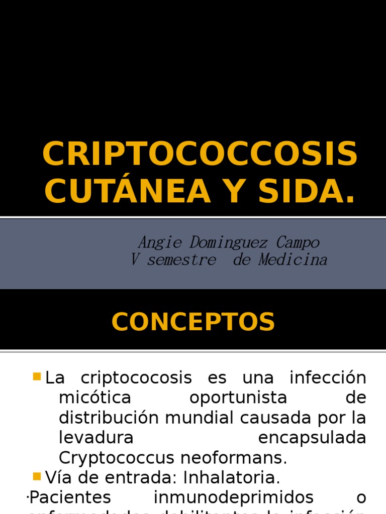 Criptococosis cutánea en pacientes con SIDA | PDF | VIH / SIDA | VIH