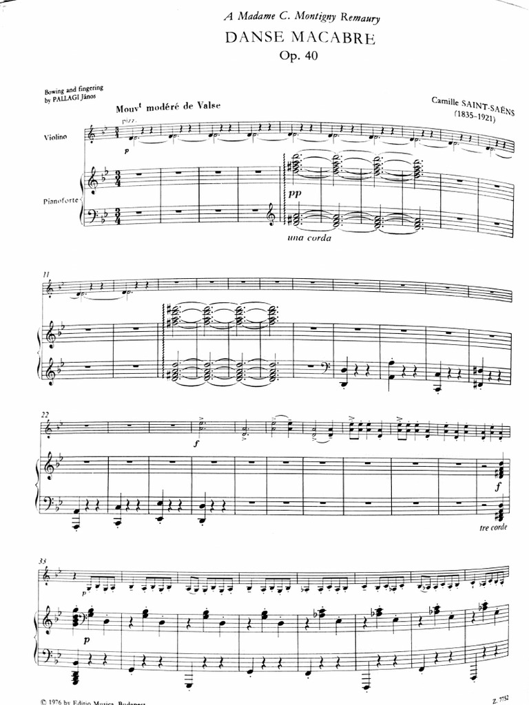 Danse Macabre de Saint Saens | PDF