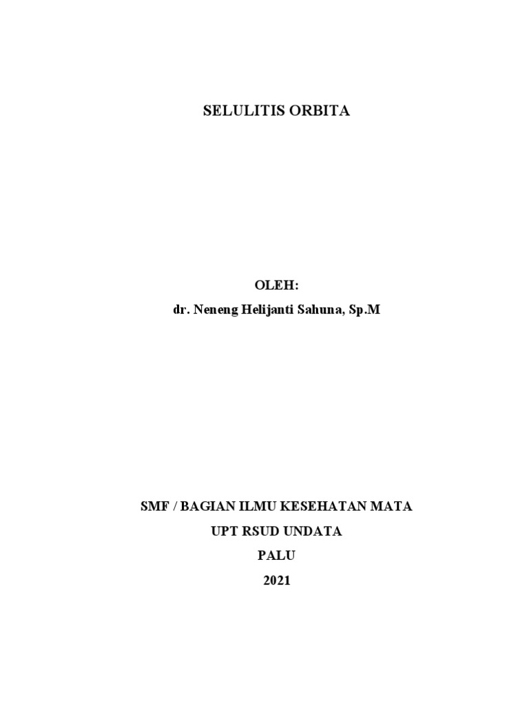 Selulitis Orbita | PDF
