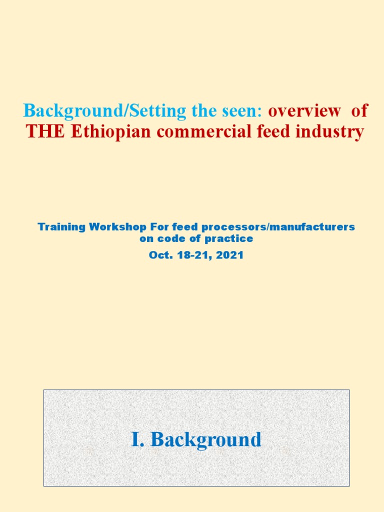 Ethiopian Feed Industry Overview 2021 | PDF | Animal Feed | Laboratories