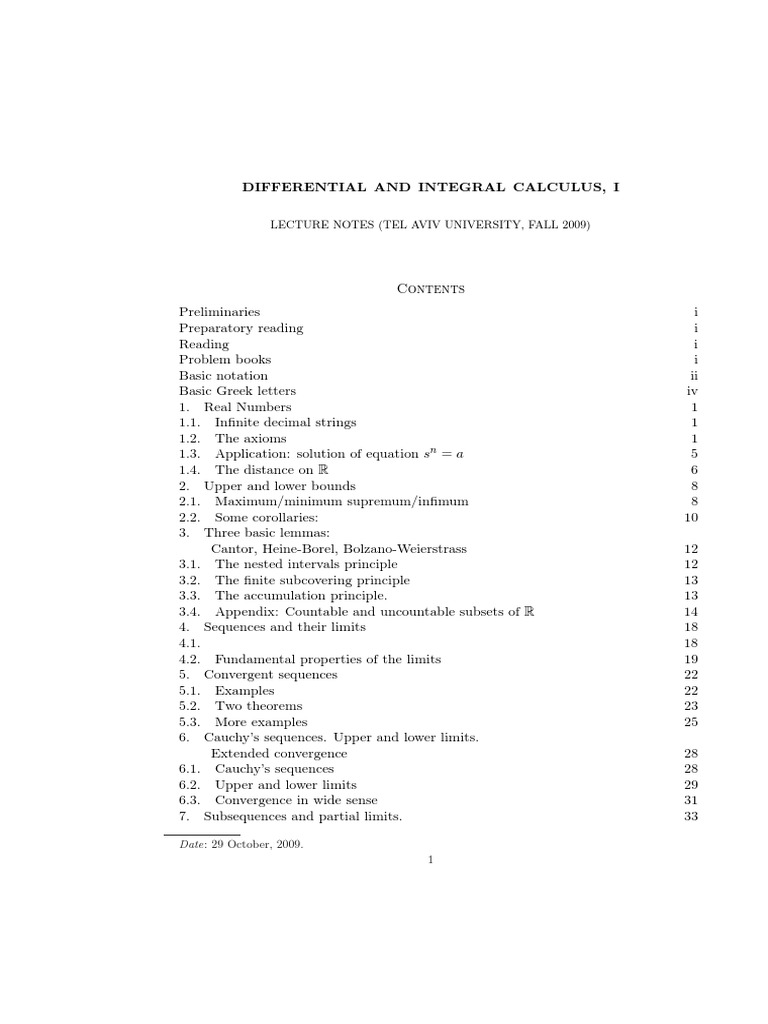 Differential and Integral Calculus | PDF