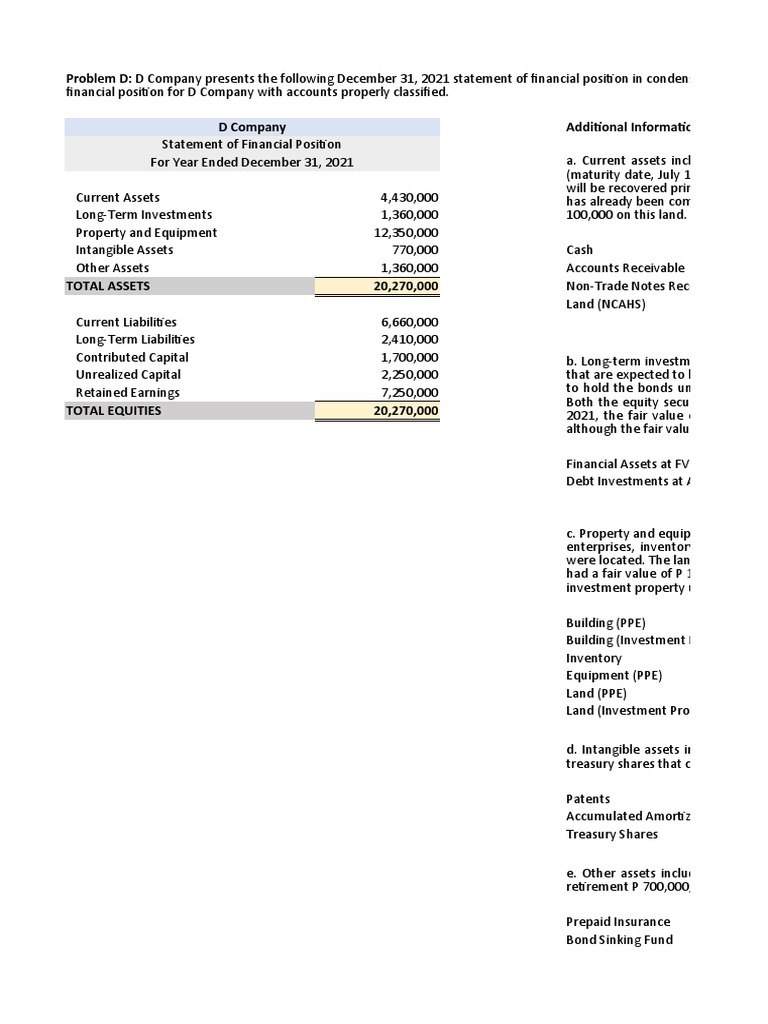 SFP - Notes (Problem D-H) | PDF
